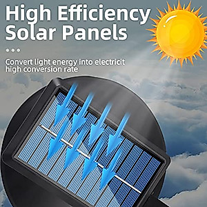 LIZHOUMIL Outdoor Round Solar Light,LED Barn Light Ip65 Waterproof Solar Powered Street Lights Wall Light Landscape Spotlight for Garden Farmhouse Yard Garage Street Warehouse Walkway Outdoor