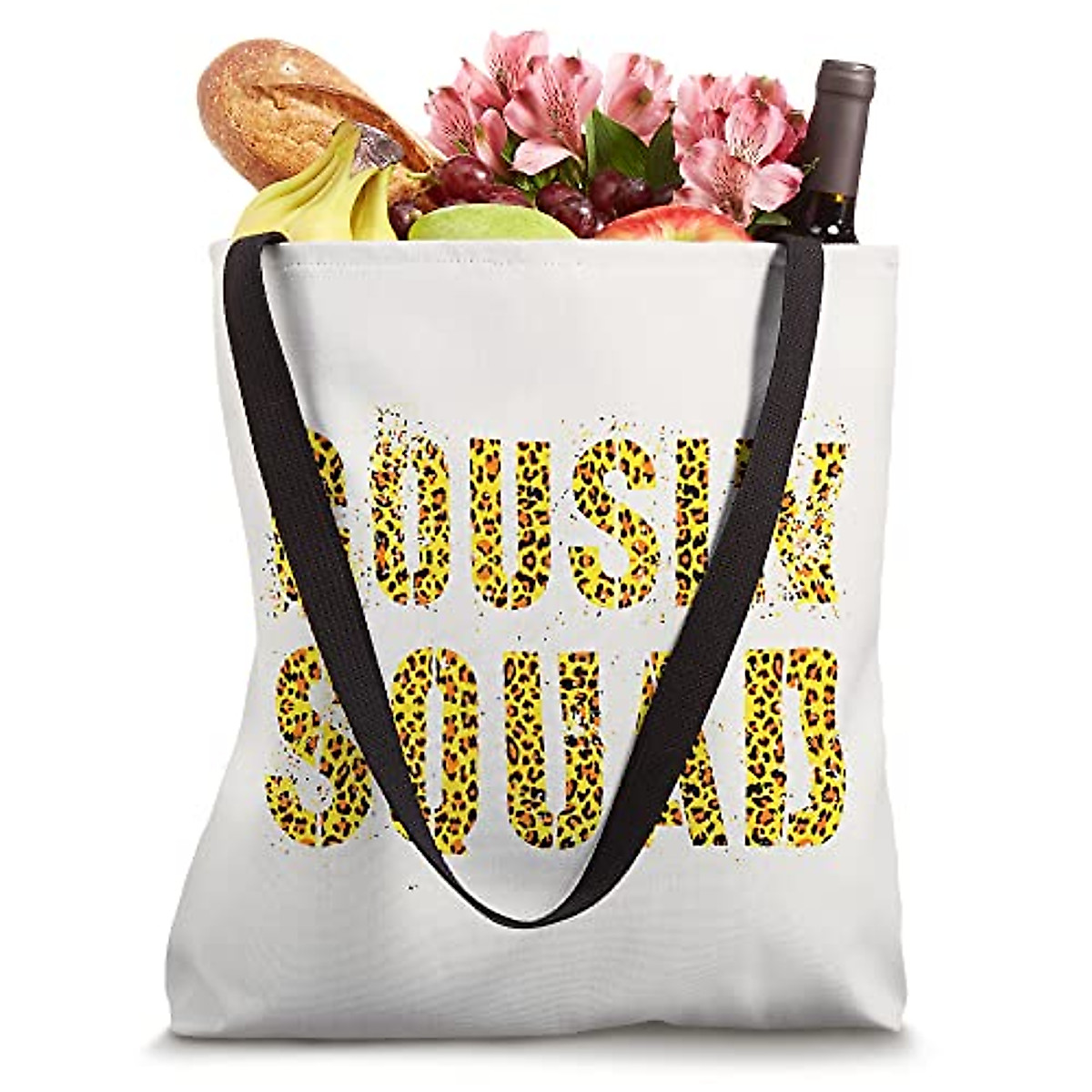 COUSIN SQUAD Leopard Print Funny Mimi Poppy Reeducation Camp Tote Bag