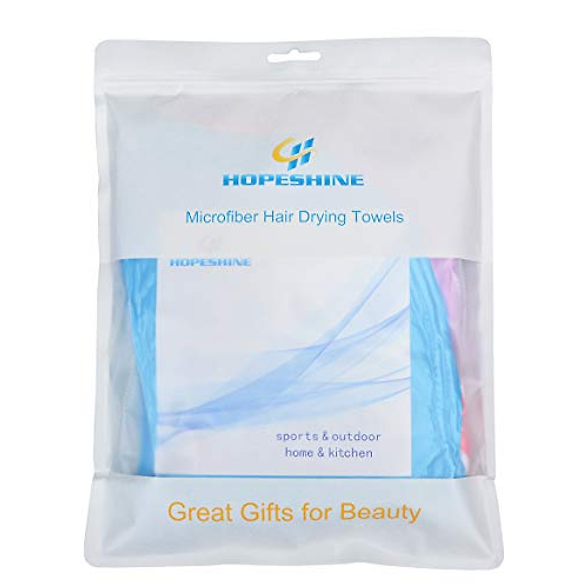 HOPESHINE Hair Towel Twist Women's Soft Shower Towels for Hair Turban Wrap Drying Head Towels Great Gift for Women (Blue+Purple+Rose Red 3-Pack)