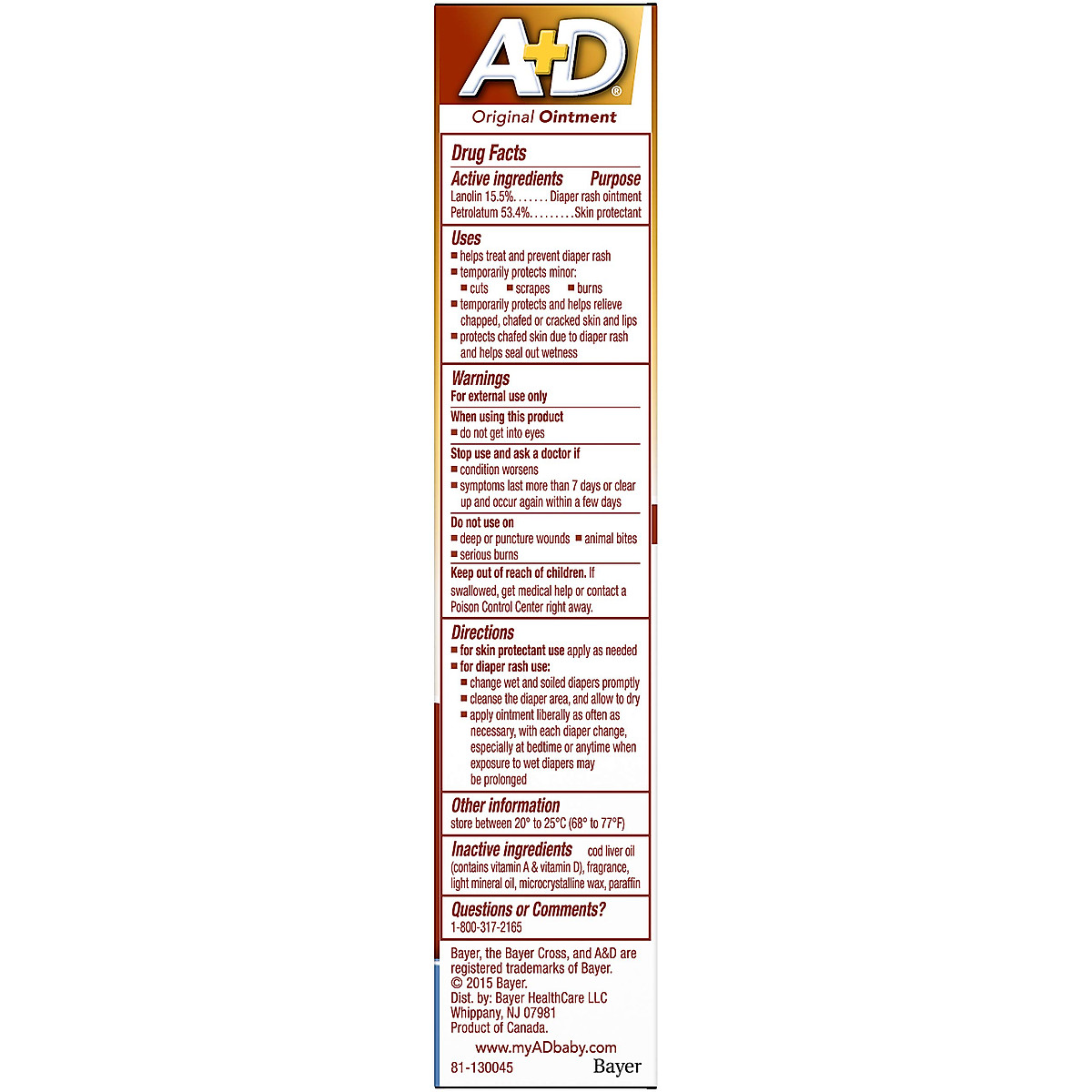 A+D Original Ointment 1.50 oz (Pack of 10)