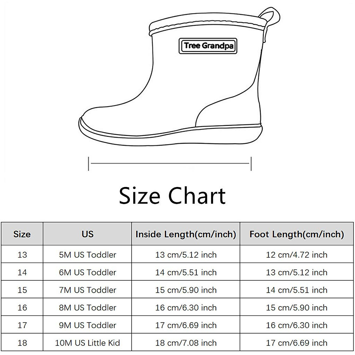 Toddler Rain Boots Baby Rain Boots Short rain boots for toddler Easy-on Lightweight and Waterproof