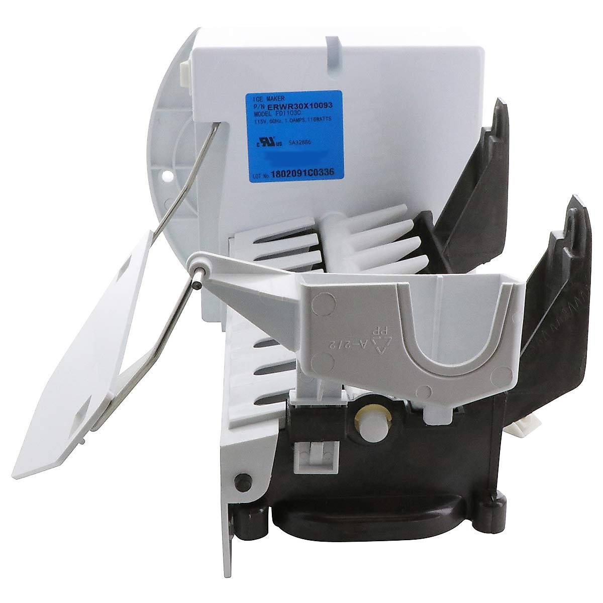 KITCHEN BASICS 101 WR30X10093 Ice Maker Kit Replacement for GE Refrigerator & 15 ft Universal Ice Maker Flexible Braided Stainless Steel Water Supply Hose Connector, 1/4 x 1/4 Compression Fittings