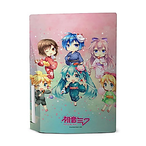 Head Case Designs Officially Licensed Hatsune Miku Characters Graphics Vinyl Faceplate Sticker Gaming Skin Decal Compatible With Sony PlayStation 5 PS5 Disc Edition Console & DualSense Controller