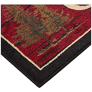 Cozy Cabin CC5268 Welcome to the Cabin Non Skid Rug 20"x44" Red