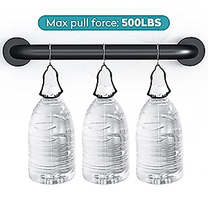 Leyden Brass Shower Grab Bar, Oil Rubbed Bronze Support Bar Bathroom Hand Rail for Handicap Elderly Injury Senior Assist Bar Wall Concealed Mount Handle Safety Home Care 12 Inch