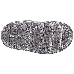 UGG Unisex-Child Drizlita Glitter Boot, Glitter-grey, 2 Big Kid