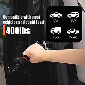 KOUNATSURI Car Handle Assist for Elderly Car Door Handle Multifunction Handle Car Door Latch Handle for Seniors and Handicapped(Red)