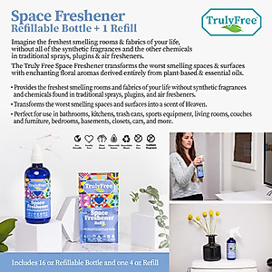 Truly Free 7-in-1 Ultimate Multipurpose Cleaning Kit for Home & Bathroom – Includes Bathroom, Glass & Everyday Cleaner, Space Freshener, Cleaning Caddy & Reusable Cleaning Cloths