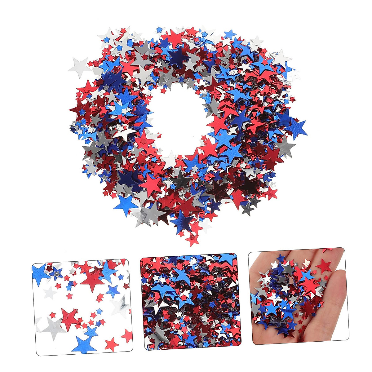1 Independence Day Confetti Independence Day Party Confetti Plastic Confetti Table Scatter Confetti Glitter Confetti Decor Decorative Confetti Tabletop Decor Glitter Confetti