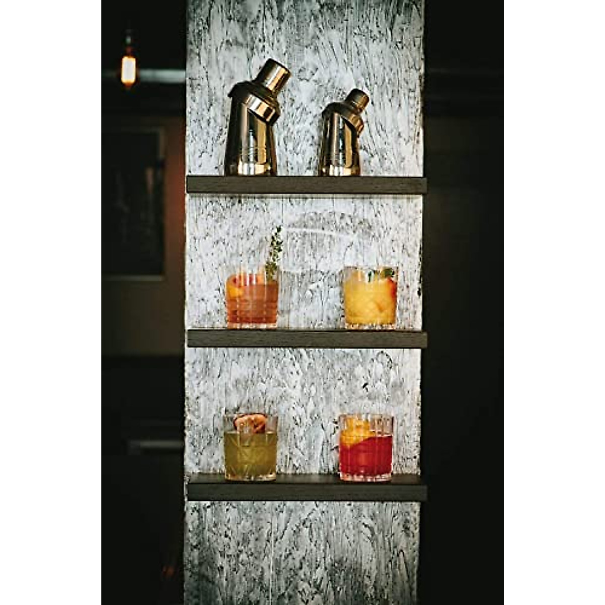 Nachtmann Highland Whisky Tumbler, Crystal Clear Glass, Set of 4 Glasses, 4 - Inch Drinking Cup for Fine Whiskies, Scotch, Cognac, and Rum, Rock Glasses, 12-Ounce, Dishwasher Safe