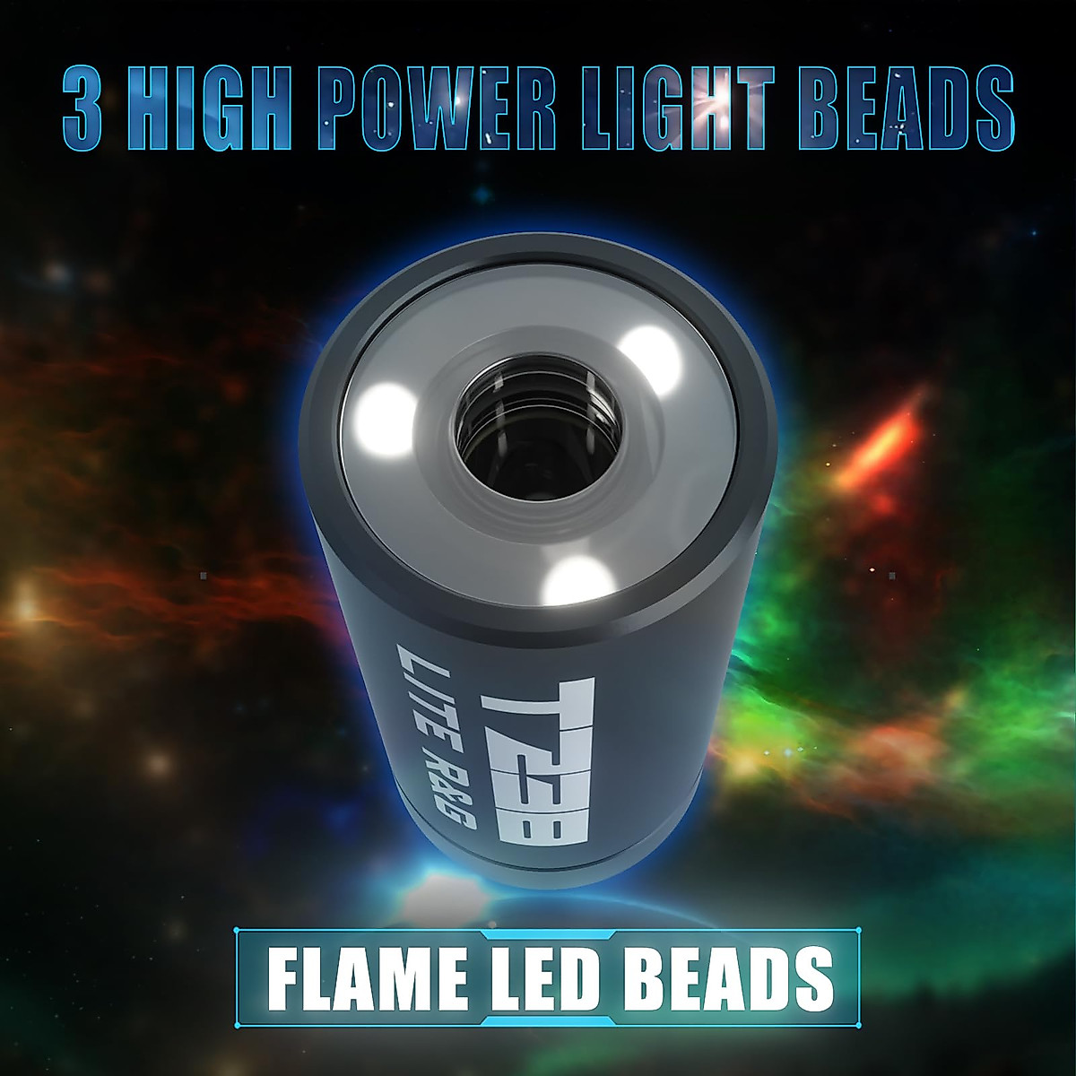 T238-LITE R&G Airsoft Tracer Unit, Spitfire Tactical Muzzle Flash Simulator for Airsoft/Gel Blaster with 14mm CCW Threaded Interface