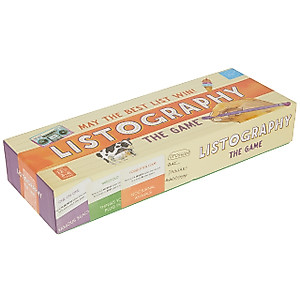 Listography: The Game: May The Best List Win! (Board Games, Games for Adults, Adult Board Games)