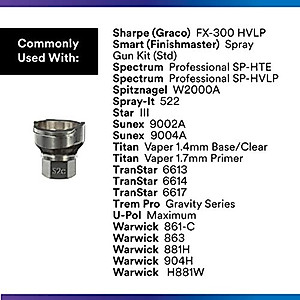 3M 26003 PPS 2.0 Spray Gun Adapter 16 mm Female, 1.5 mm Thread, 1 Pack