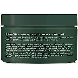 SheaMoisture Mens Skin Care, Beard Balm with Natural Ingredients, Shea Butter and Maracuja Oil to Shape, Smooth & Define Flawless Beard & Facial Hair (2 Pack – 4 Oz Ea) 