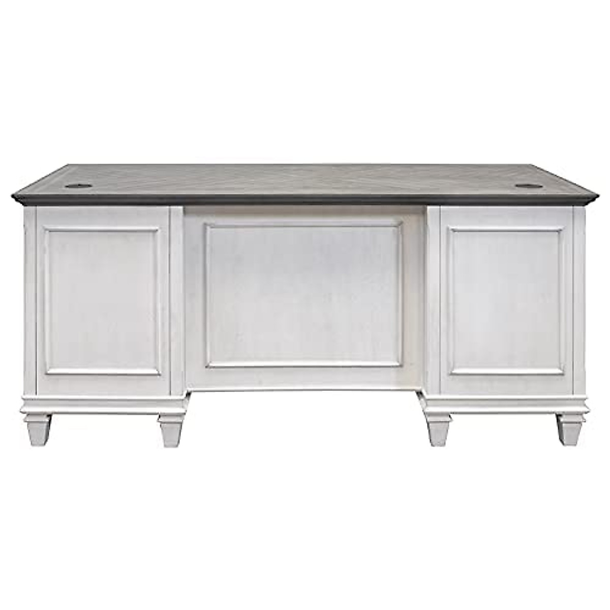 Martin Furniture Double Pedestal Desk, White