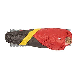 Sierra Designs Cloud 20 Degree DriDown Sleeping Bag Ultralight Zipperless Down Sleeping Bag for Backpacking and Camping - Regular