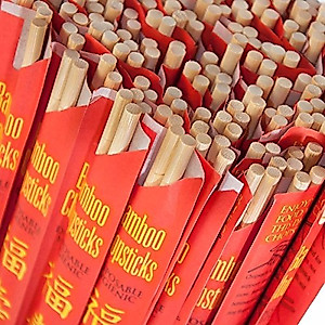 Royal Palillos UV Treated 120 Sets Premium Disposable Bamboo Chopsticks Sleeved and Separated
