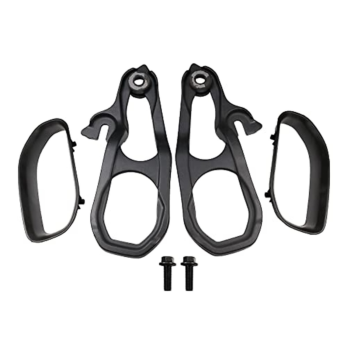 JDMSPEED New Heavy Daty Front Car Tow Hooks Left & Right with Hardware Black Replacement for Dodge Ram 1500 DT with 3.6L 5.7L Engine 2019 2020 2021 2022 Replaces 82215268AB 82215268AB 68272945AB