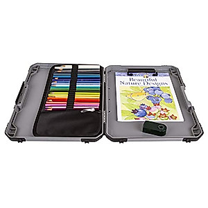 ArtBin 6838AG Sketch Board, Portable Drawing Surface with Internal Art & Craft Storage, Grey