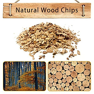 Yinanroa Wood Chips for Smoking Gun Hand-held Smoke Gun Smoker Infuser Cocktail Smoker Kit（Oak,Peach,Apple,Cherry 4 Pack） Wood Chips for Smoker