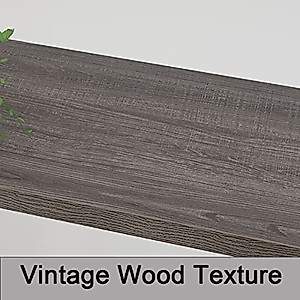 HSH Industrial Tall Bookshelf, Large Vertical Wood and Metal 6 Tier Book Shelf, Open 6 Shelf Bookcase for Bedroom Living Room Office, Vintage Display Storage Bookshelves and Bookcases, Dark Gray Oak