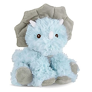 Bearington Lil' Tracer Plush Stuffed Animal Dinosaur with Rattle, 5 inch