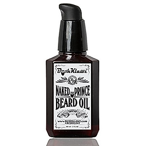 Naked Prince Scent Free Beard Oil Conditioner Premium Beard Moisturizer Scentless Fragrance-Free Great for Hunters and Outdoorsmen 2 oz - Best Leave In Conditioner Beard Oil for Bearded Men