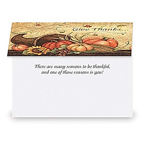 Current Harvest Thanksgiving Greeting Cards Set - Themed Holiday Card Variety Value Pack, Set of 6 Large 5 x 7-Inch Cards, Assortment of 3 Unique Designs, Envelopes Included