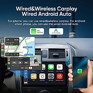 5G WiFi (1280X720 Pixel) 8 Core 2G Ram 32G ROM Car Stereo Radio 9 Inch for Toyota Corolla 2009-2012 with Carplay Android Auto,GPS 48EQ Mirroring Airplay Backup 1080P SWC