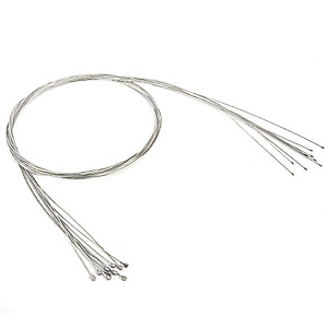Bike Derailleur Cable, 10pcs Road Shift Cable, Inner Shift Cable, Galvanized Steel Gear Shifter Cable Universal for Common Bikes Mountain Bikes Road Bikes