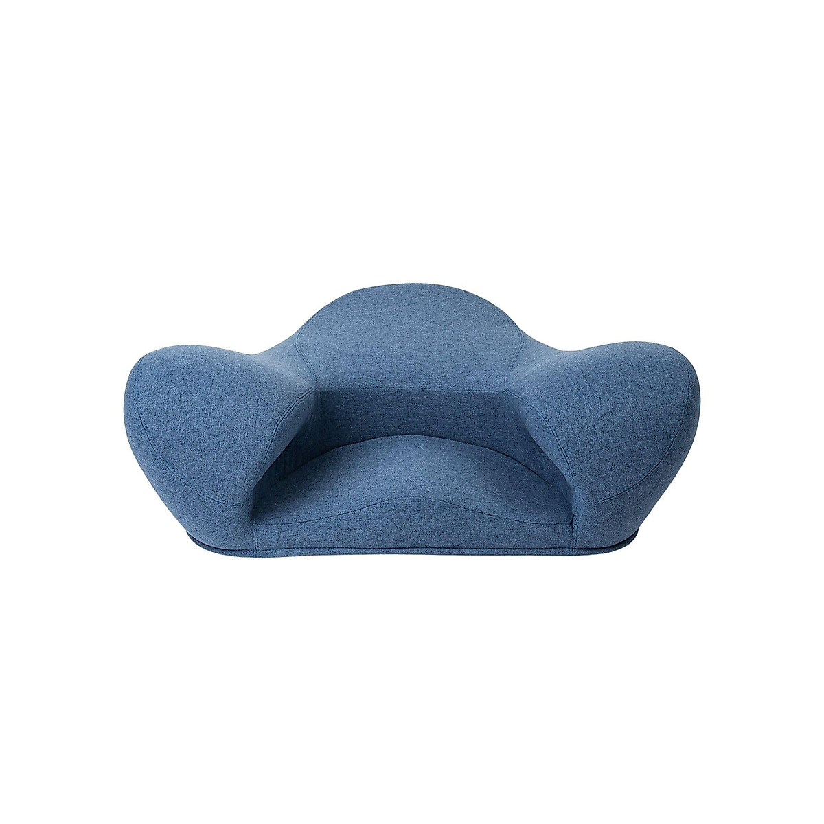 Alexia Meditation Seat "Ergonomically Correct for The Human Physiology Zen Yoga Ergonomic Chair Foam Cushion Home or Office (Fabric, Blue Angel)