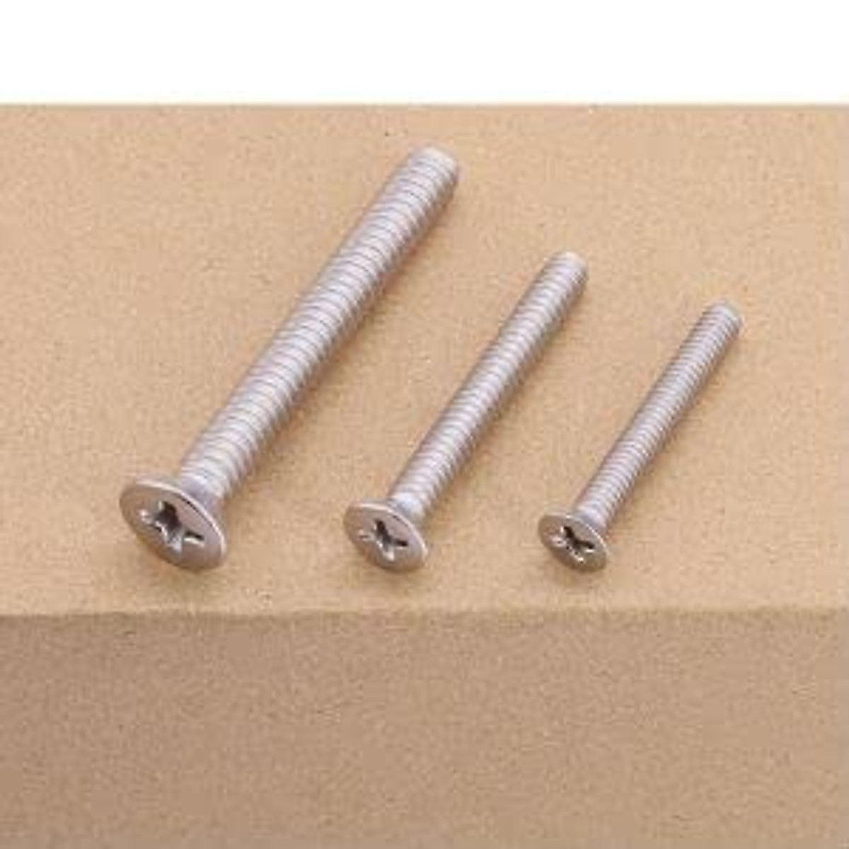 4-40 x 3/8" (100 pcs) Flat Head Machine Screws, 304 Stainless Steel (18-8), Phillips Drive, Cross Recessed 80° countersunk Head Screws, Coarse Thread UNC, ANSI B18.6.3-2
