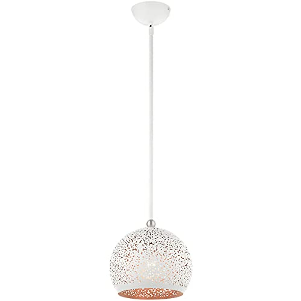 Livex Lighting 49181-03 1 Light White Pendant
