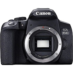 Canon EOS 850D (Rebel T8i) DSLR Camera Bundle with 18-55mm STM Lens + 2X 32 High Speed Memory Cards + Accessory Kit