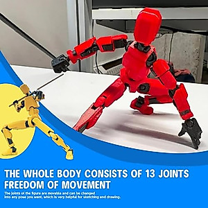 MerryXD 6 Pack Assembly Completed T13 Action Figure,Dummy Nova Titan Lucky 13 Action Figure 3D Printed Multi-Jointed Movable Toy