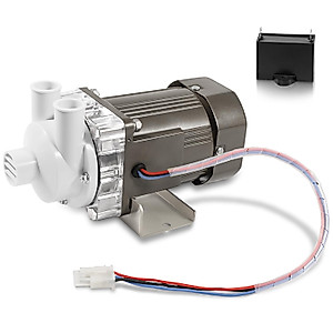 S-0731 Ice Machine Motor for Hoshizaki, Pump Service Assembly with Mounting Plate, 14-Inch Cable & Plug