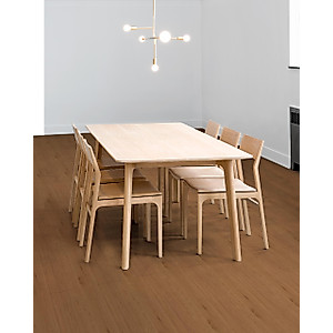 Oxdigi Peel and Stick Floor Tile 36" x 6"x 36 Packs/ 54 Sq.Ft, Thicken Wood Plank Flooring Self-Adhesive Waterproof for Kitchen Living Room RV, Easy DIY Floor Stickers, Brownish