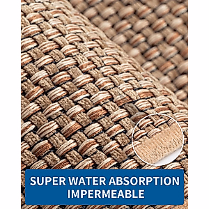 Kitchen Rugs and Mats, Washable Non-Skid Kitchen Mats for Floor, Large Runner Rugs for Kitchen Floor, Front of Sink, Hallway, Laundry Room (Beige, 20"x70")