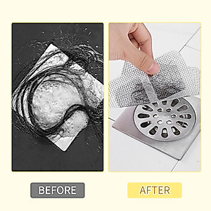 Generic Disposable Hair Drain Stickers, 2024 New Disposable Floor Drain Filter Stickers Floor Drain Sticker, Hair Drain Sticker for Bathroom, Laundry, Bathtub, Kitchen, Sink (50), As Show