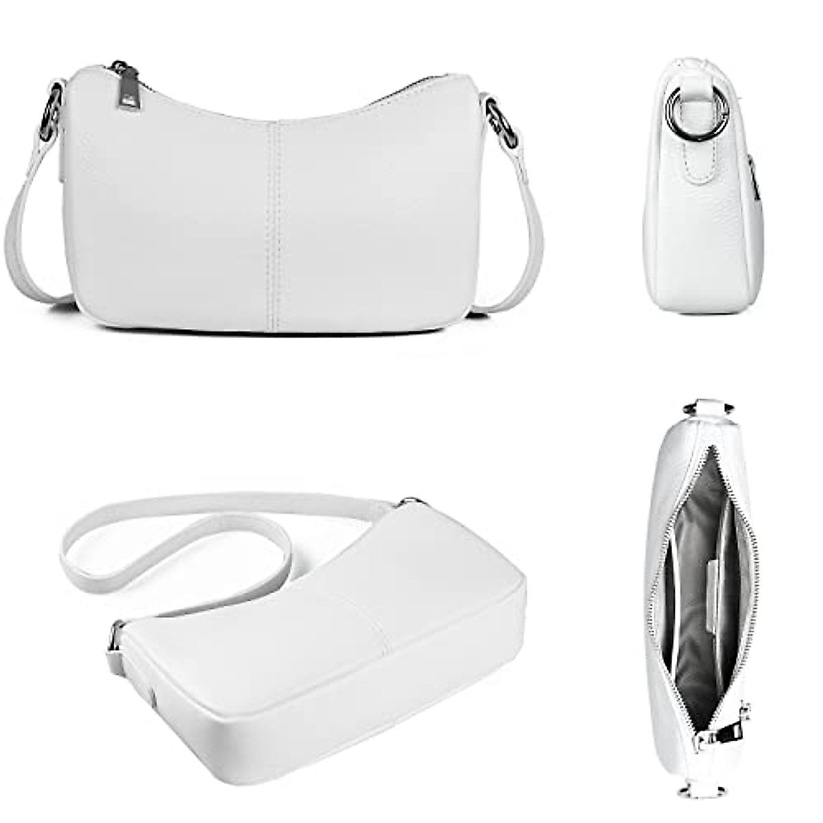 befen White Purse Small Clutch Shoulder Bags Crossbody Handbags for Women