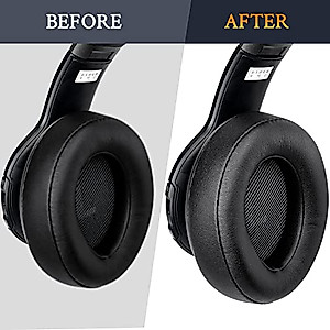 SOULWIT Ear Pads Replacement for JBL Everest Elite 700 (Model: V700NXT) Headphones, Earpads Cushions with High-Density Noise Isolation Foam, Softer Protein Leather - Black