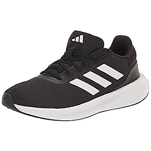 adidas Men's Run Falcon 3.0 Shoe, Black/White/Black, 10.5