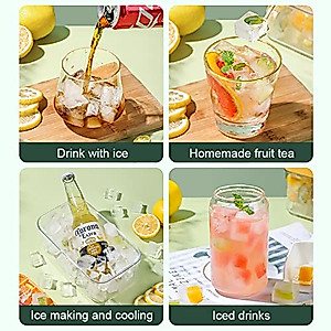 Small Ice Cube Trays with Lid - Mini Ice Trays for Freezer with Lid, ZDZDZ 2 Pack Easy-Release Tiny Ice Trays - Make 72 Ice Cube,Stackable Ice Mold Set for Iced Coffee Whiskey Beverages Cocktails