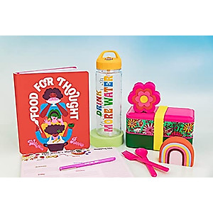 ban.do Insulated Water Bottle with Straw, BPA-Free Water Bottle Holds 24 Ounces with Motivational Markers for Daily Drinking, Drink More Water