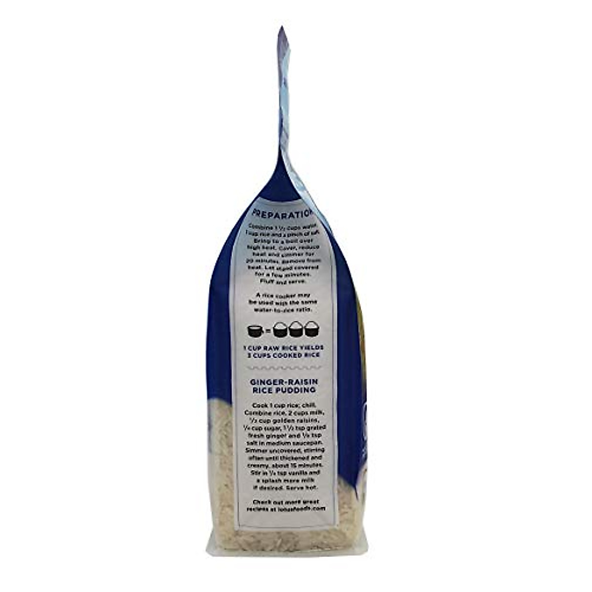 LOTUS FOODS Organic White Jasmine Rice, 30 OZ