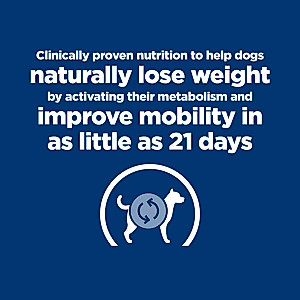 Hill's Prescription Diet Metabolic + Mobility, Weight + j/d Joint Care Vegetable & Tuna Stew Wet Dog Food, Veterinary Diet, 12.5 oz. Cans, 12-Pack