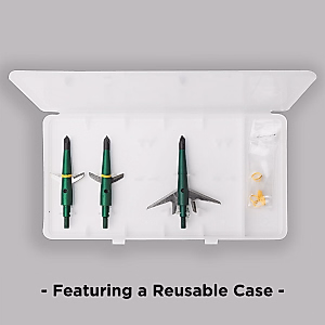 Swhacker SWH00207 #207 2 Inch Cut Broadheads Set of 3-100 Grain, Green, 2"