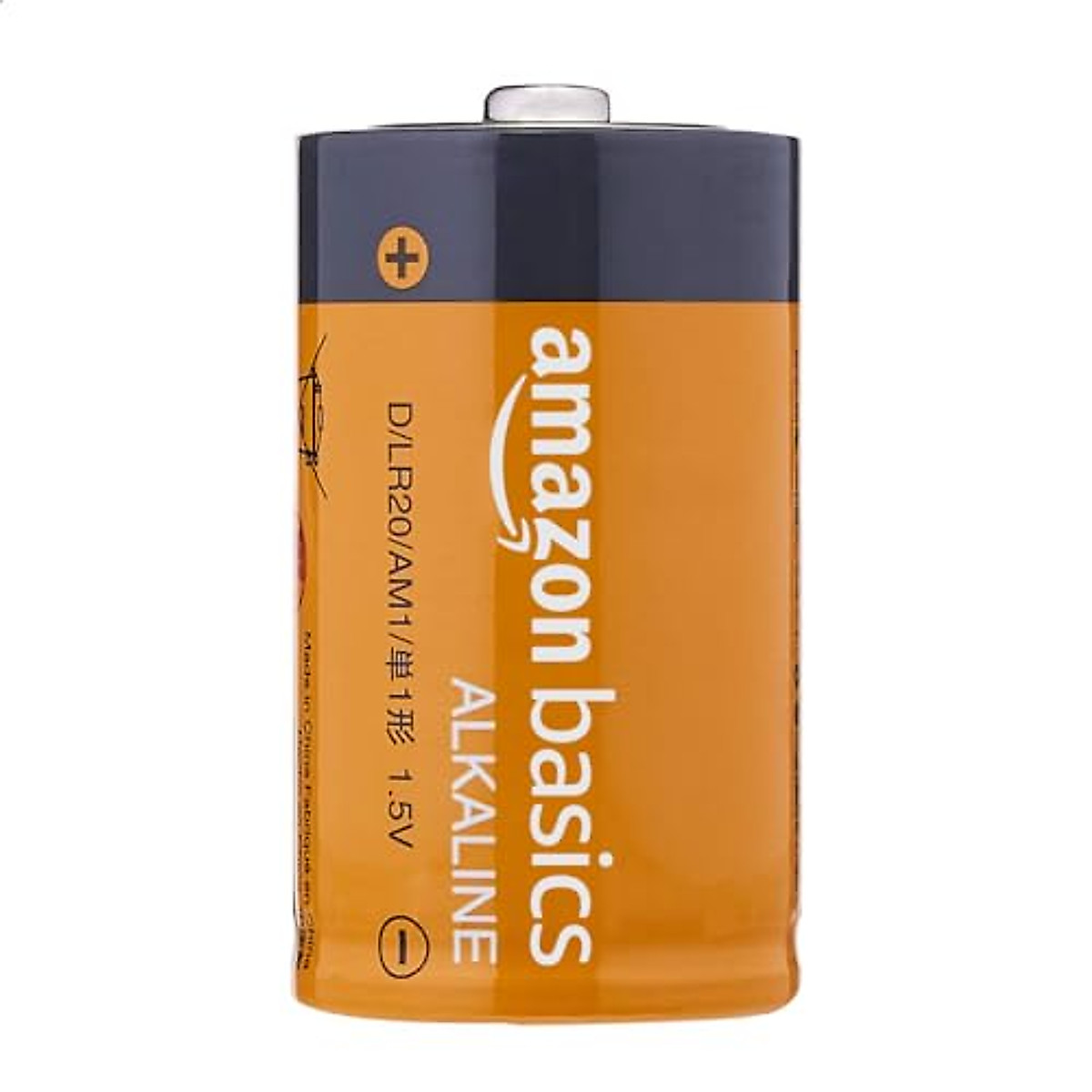 Amazon Basics 4-Pack D Cell Alkaline Everyday Batteries, 1.5 Volt, 5-Year Shelf Life