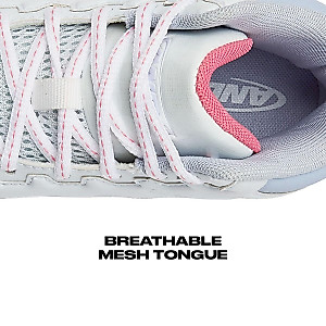 AND1 Showout Girls & Boys Basketball Shoes Kids, Boys High Top Sneakers- White, 2 Little Kid