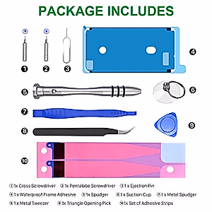 BOANV Battery for iPhone 6S (Upgraded New Version), Ultra High Capacity Replacement 0 Cycle Battery with Professional Replacement Tool Kits